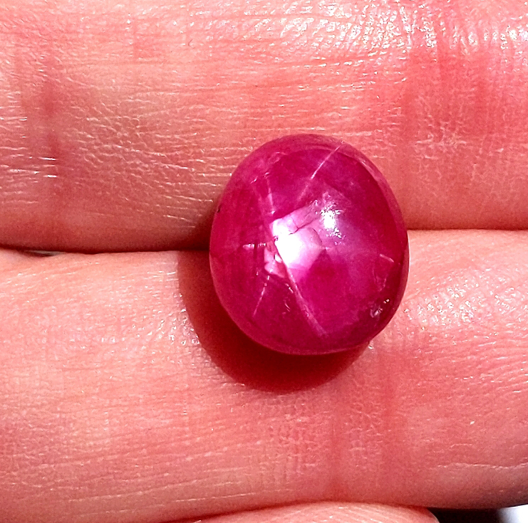 AIG & AGTA Certified Untreated Burma Ruby Star 12.48 carats 12.69x11 ...