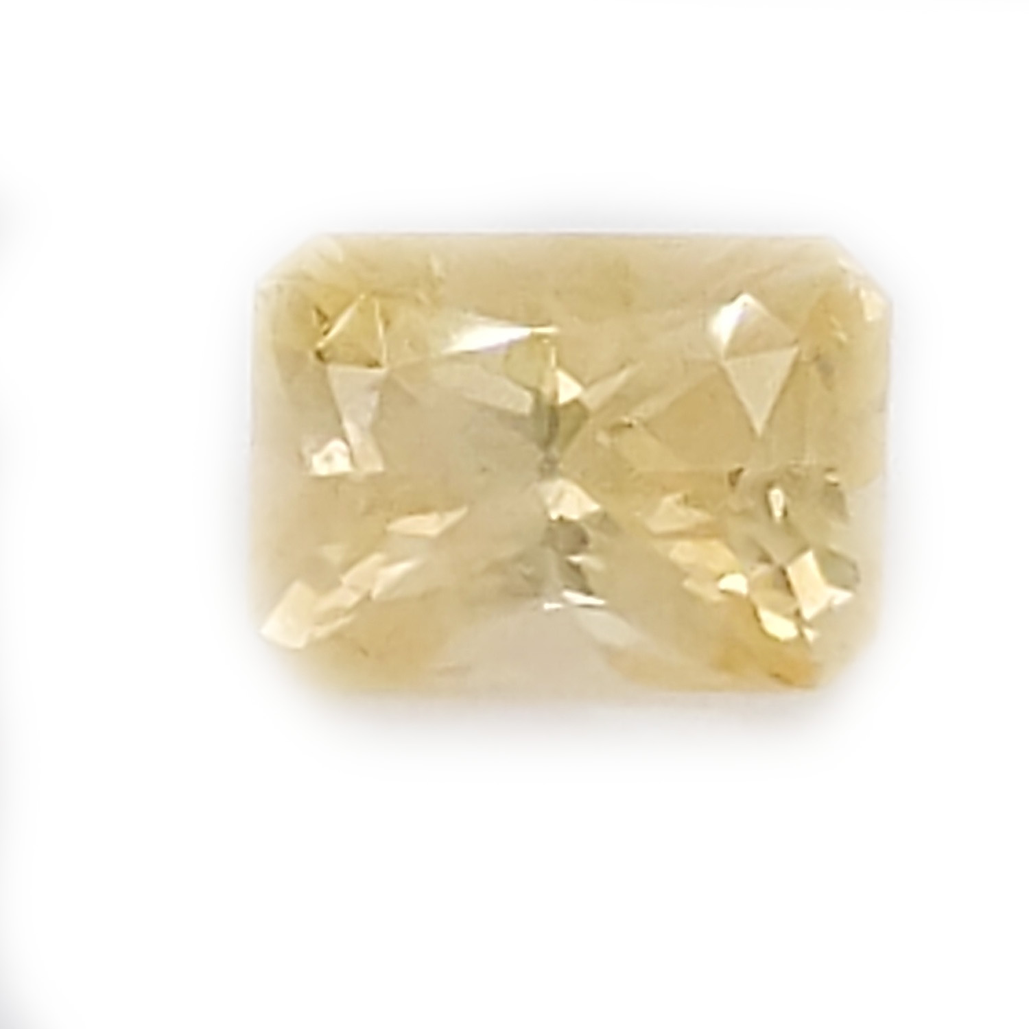 CGL Cerified Yellow Emerald Cut Sapphire 2.44 Carats 8.57x6.17x4.89mm ...