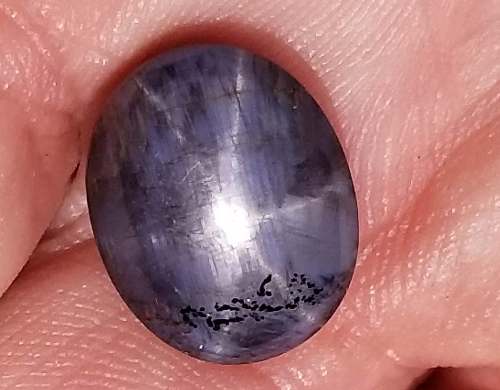 Indian Blue Star Sapphire 11.96 carats 14.4x11.2x6.2mm - Simply Sapphires