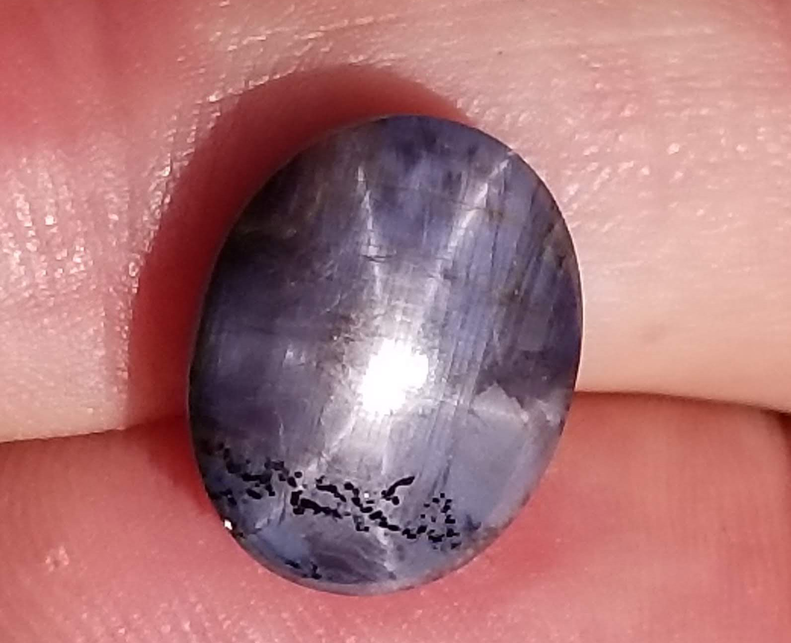 Indian Blue Star Sapphire 11.96 carats 14.4x11.2x6.2mm - Simply Sapphires